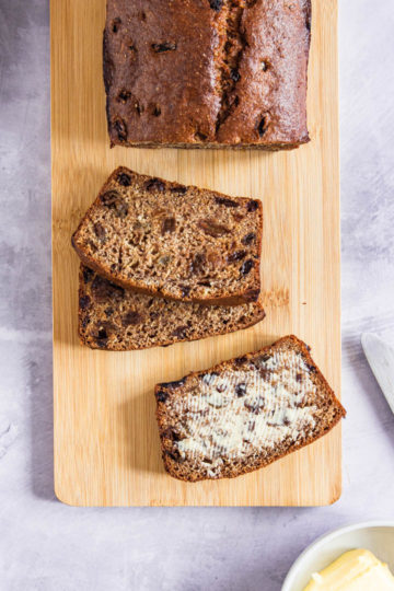 All Bran Fruit Loaf - Easy One-Bowl Recipe - Crumbs and Corkscrews