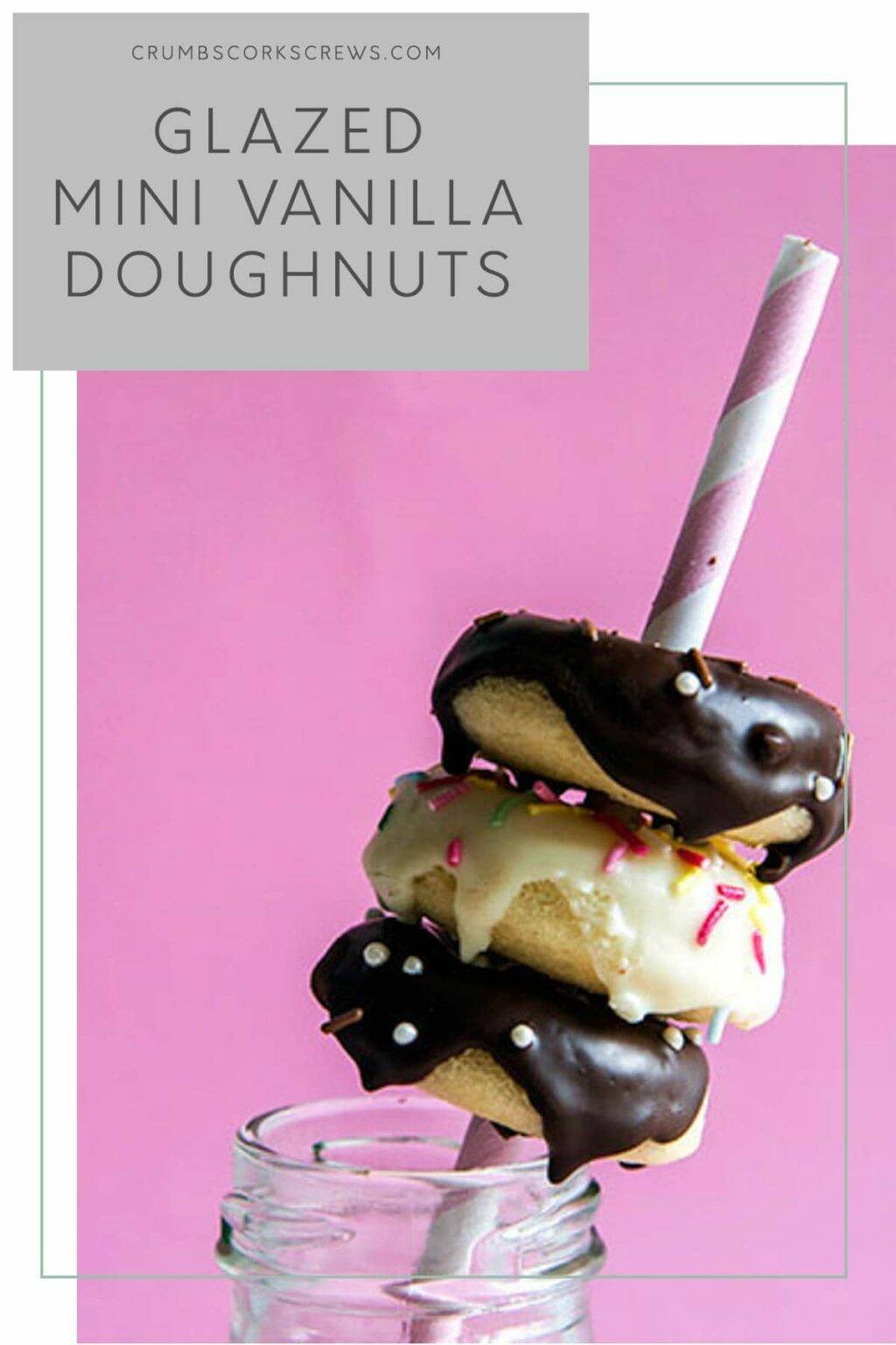 Glazed Mini Vanilla Doughnuts - Glazed Mini Vanilla Doughnuts