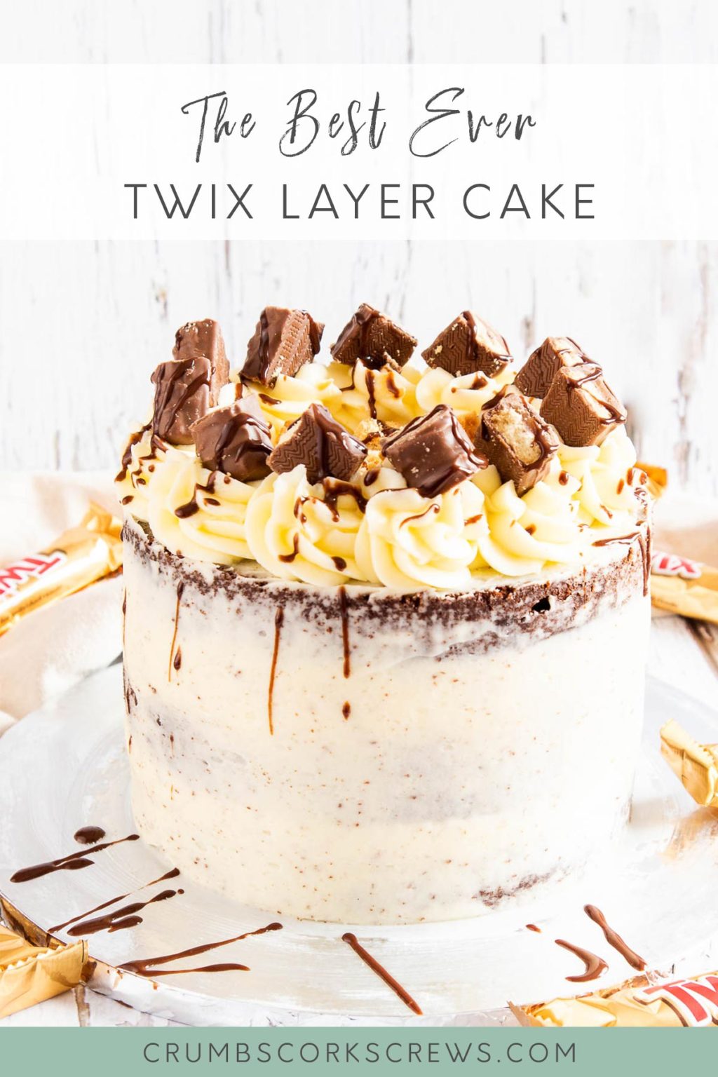 The Ultimate Twix Cake - Crumbs and Corkscrews