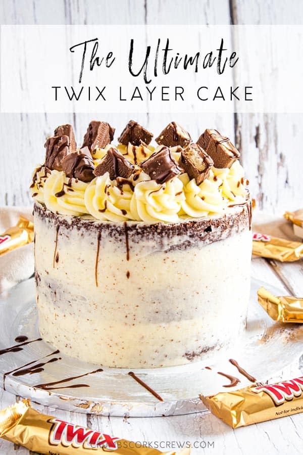 The Ultimate Twix Cake - Crumbs and Corkscrews
