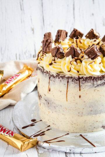 The Ultimate Twix Cake - Crumbs and Corkscrews