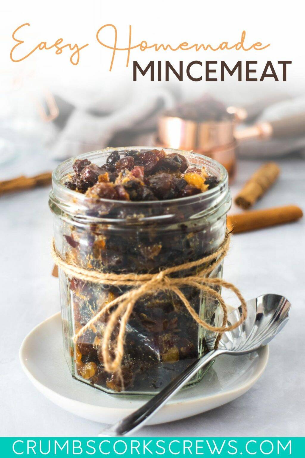 Easy Homemade Mincemeat - Crumbs and Corkscrews