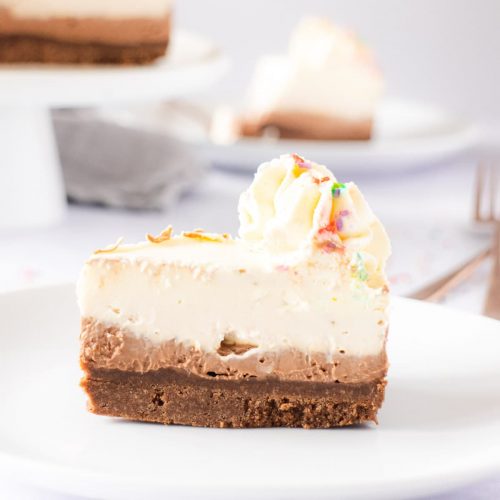 No Bake Neapolitan Cheesecake - Step by Step Guide & Video - Crumbs and ...