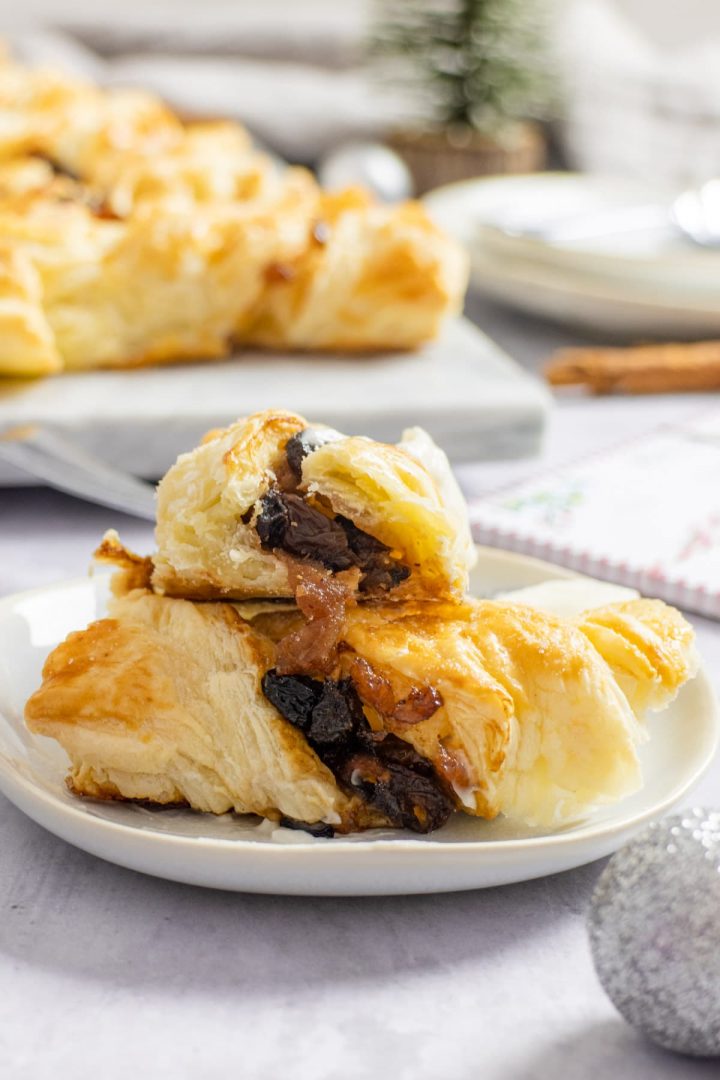 Puff Pastry Christmas Tree - Crumbs and Corkscrews