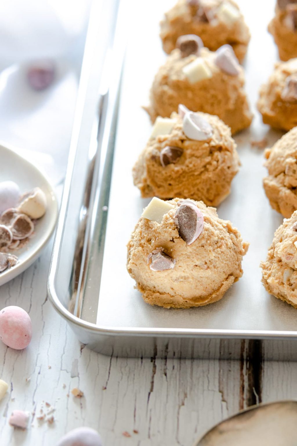 Mini Egg Cookies - Thick, Soft & Loaded with Chocolate - Crumbs and ...