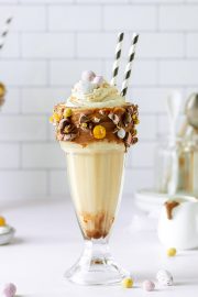 Mini Egg Milkshake - Crumbs and Corkscrews