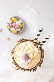 Mini Egg Milkshake - Crumbs and Corkscrews