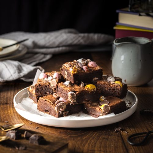 Mini Chocolate Yule Logs - Crumbs and Corkscrews