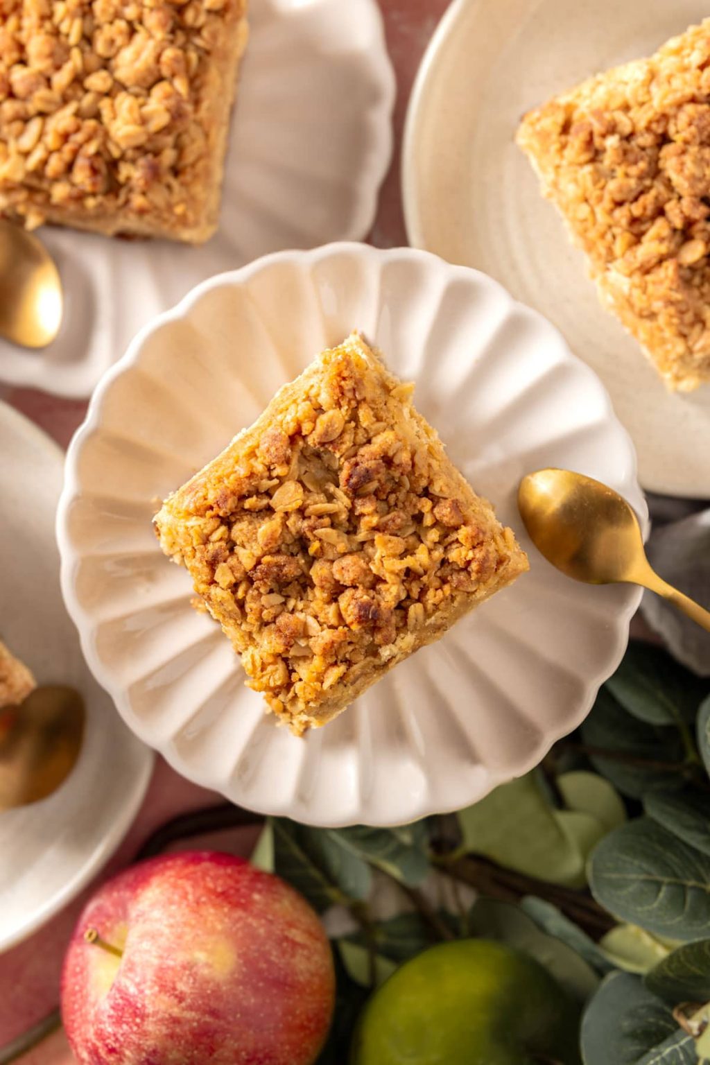 Apple Crumble Tray Bake - Crumbs and Corkscrews
