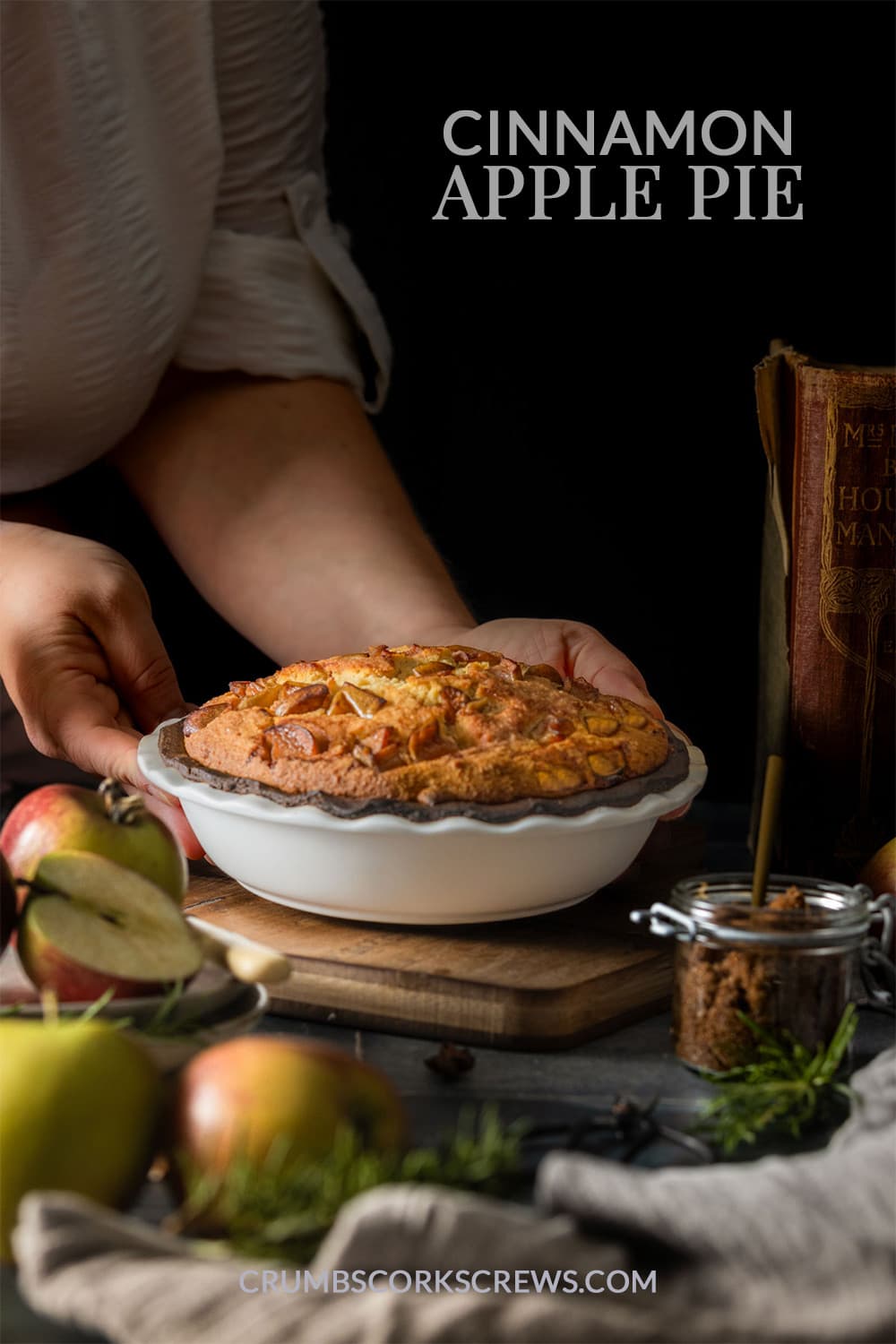 Cinnamon Apple Pie - Crumbs and Corkscrews